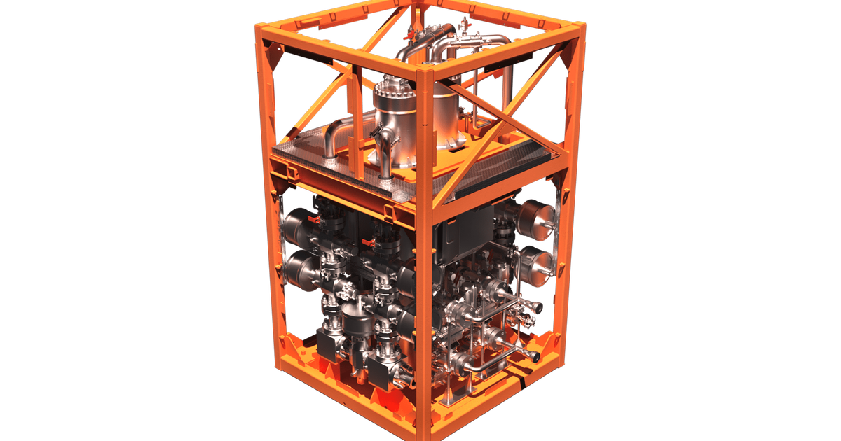 Dual cyclone desander | 2x2 meter footprint - Fourphase