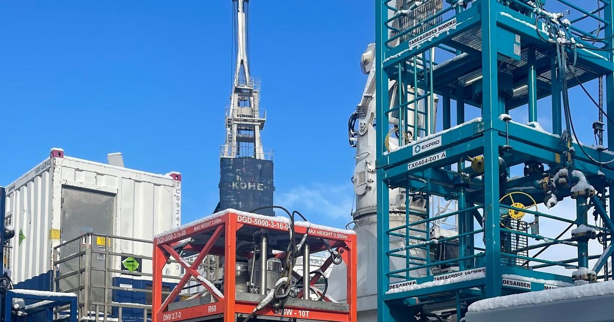 Monohull riser-based CT | 7 283 kgs solids separated - Fourphase